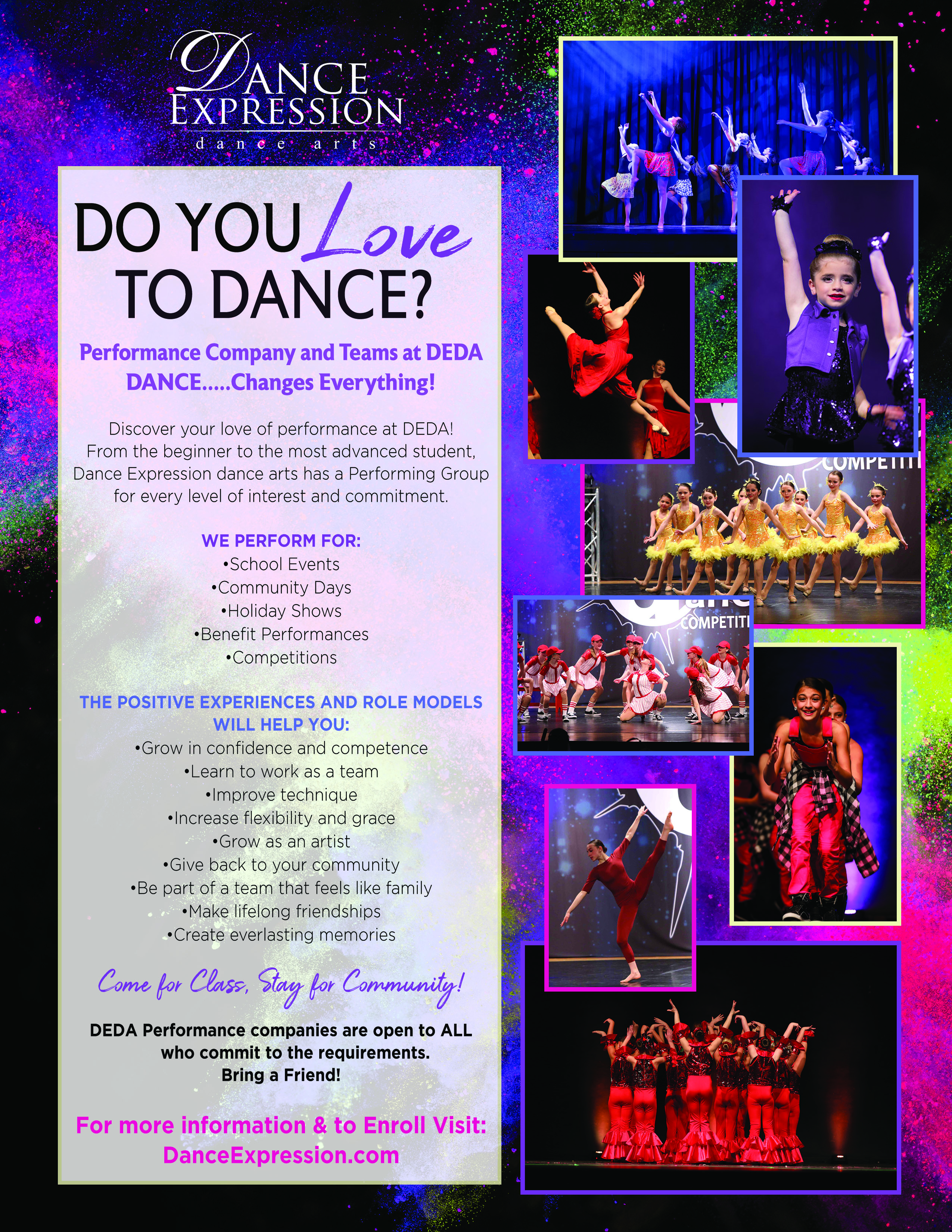 Fall dance Classes at Dance Expression dance arts